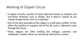 Clippers and clampers for electronics engineering | PPT