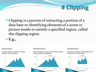 Clipping in Computer Graphics | PPTX