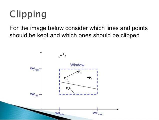Clipping in Computer Graphics Clipping in Computer Graphics