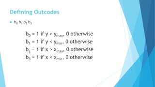 Clipping ( Cohen-Sutherland Algorithm ) | PPTX
