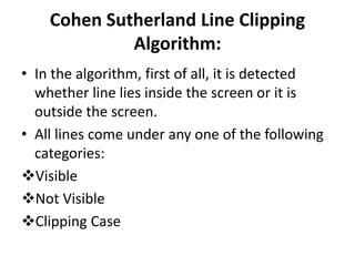 Clipping | PPTX | 3-D Graphics | Computer Software and Applications