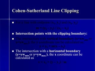 Clipping computer graphics | PPTX