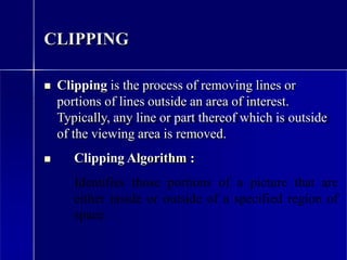 Clipping computer graphics | PPTX
