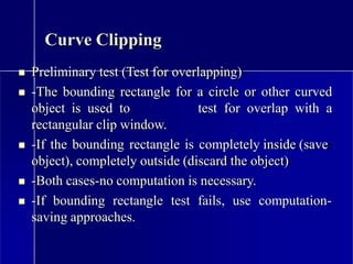 Clipping computer graphics | PPTX