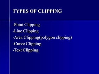 Clipping computer graphics | PPT