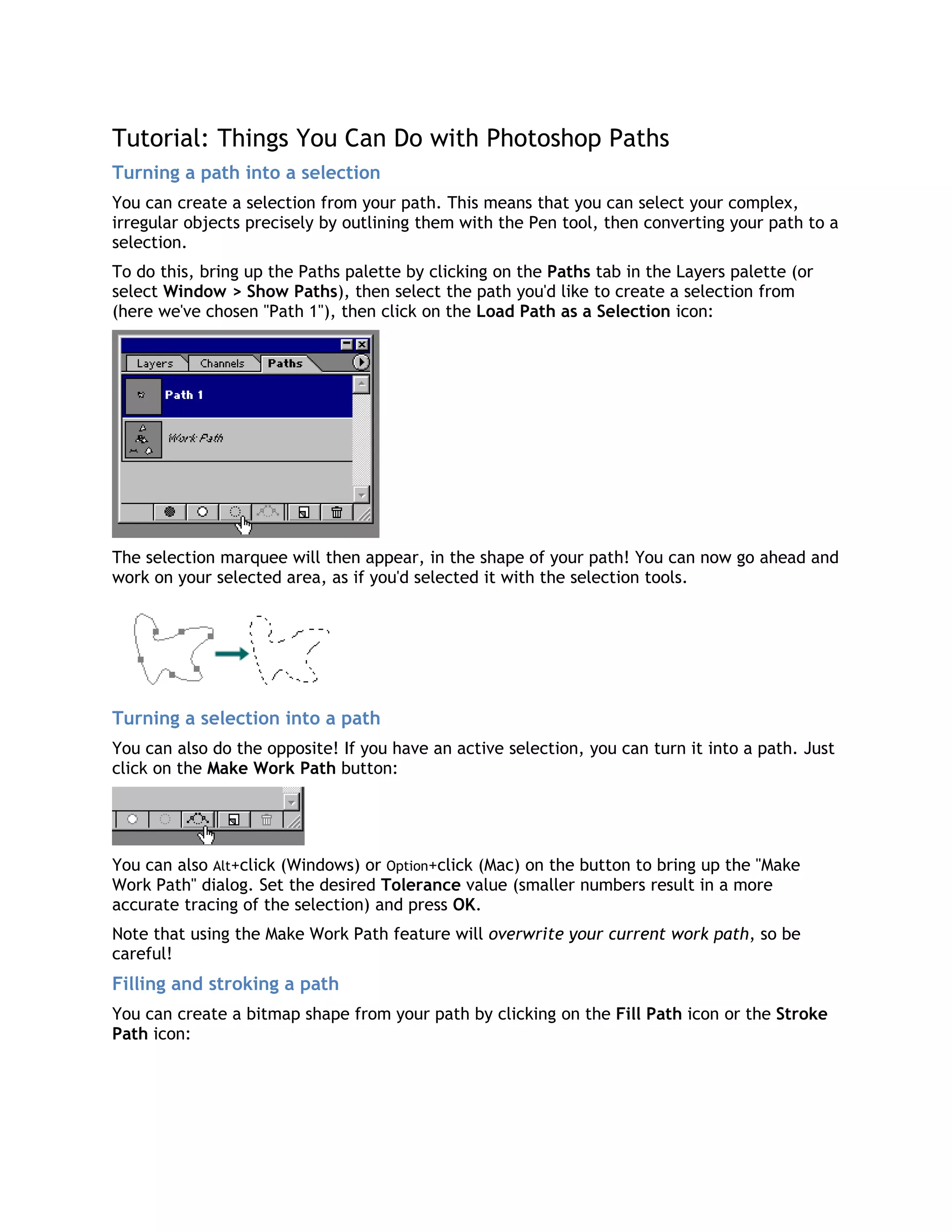 Tutorial: Photoshop Paths Explained | DOC