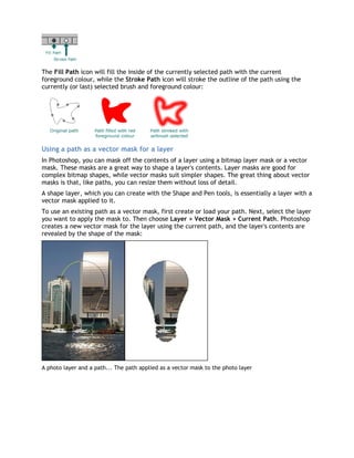 Tutorial: Photoshop Paths Explained | DOC