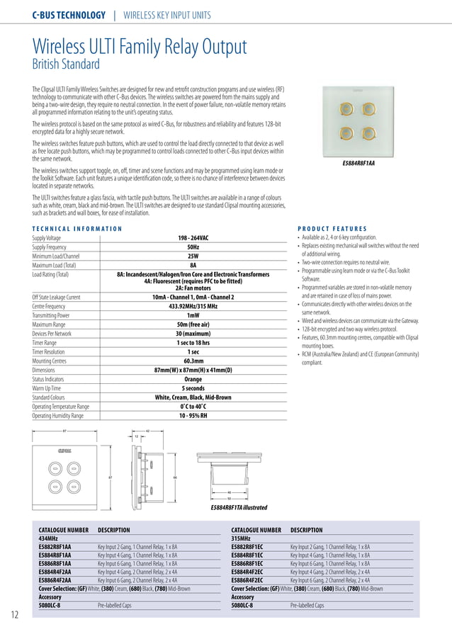 Clipsal control system 2008 | PDF
