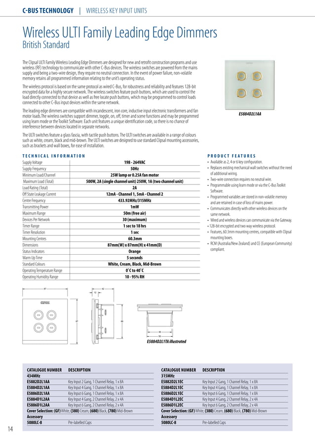 Clipsal control system 2008 | PDF