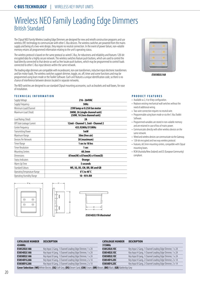 Clipsal control system 2008 | PDF