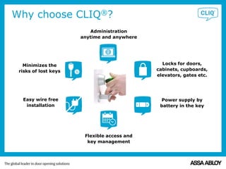ASSA ABLOY - CLIQ® Intro 2016 | PPT