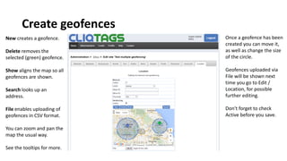 CliqTags - Geofencing | PDF