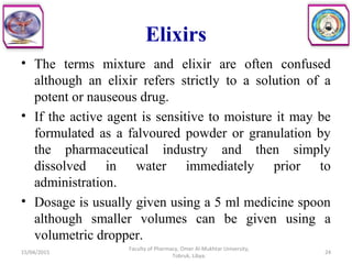 Liquid dosage forms | PPT