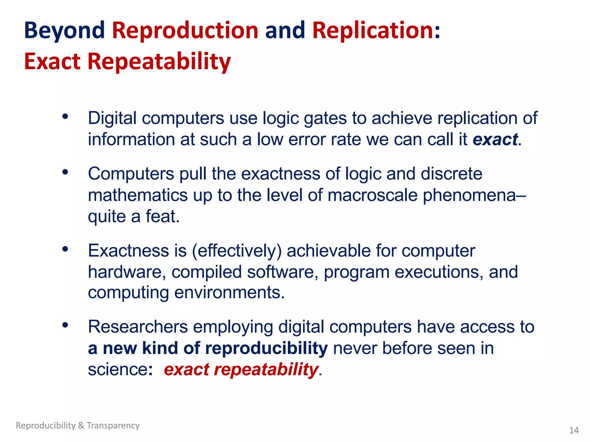 Computational Reproducibility vs. Transparency: Is It FAIR Enough? | PDF