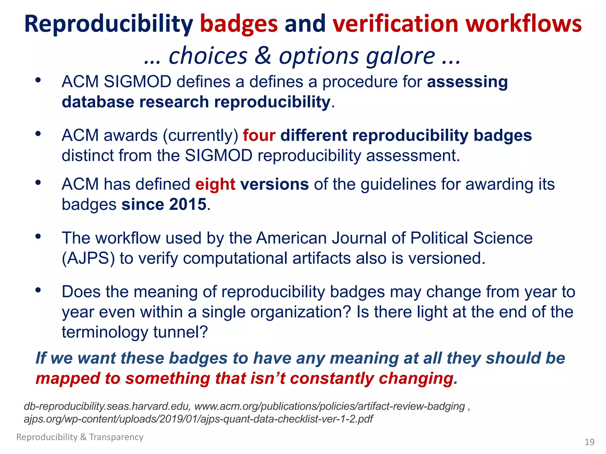 Computational Reproducibility vs. Transparency: Is It FAIR Enough? | PDF
