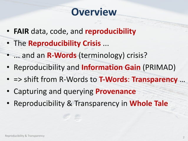 Computational Reproducibility vs. Transparency: Is It FAIR Enough? | PDF