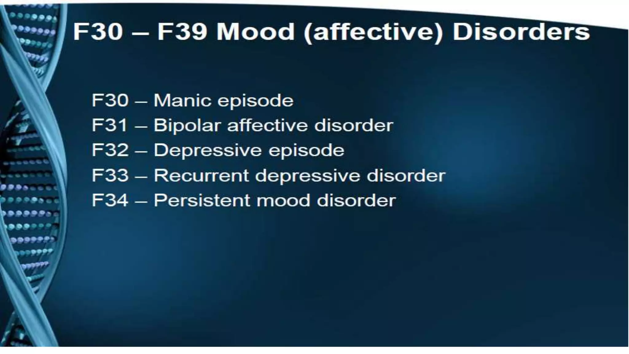 Classification of mental disorder | PPTX