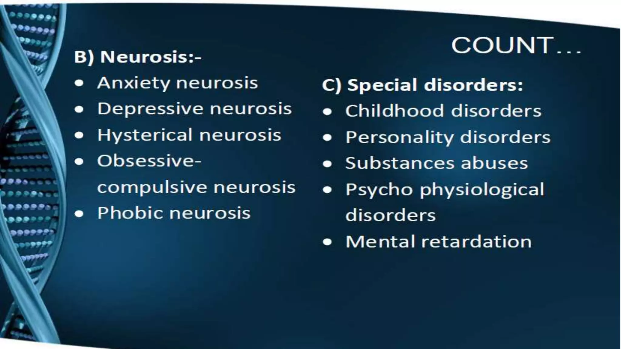 Classification of mental disorder | PPTX