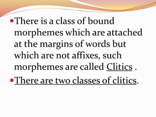 Clitics | PPT