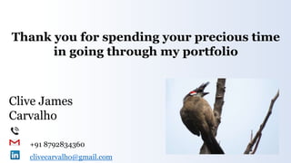 Clive James Carvalho-Portfolio | PPT