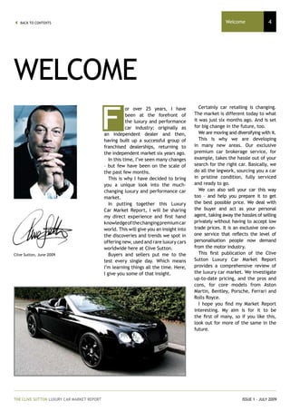 Clive Sutton Luxury Car Market Report | PDF