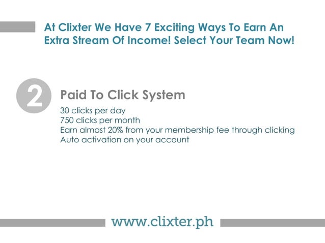 Clixter PTC Business Presentation | PPTX | Business | Business and Finance