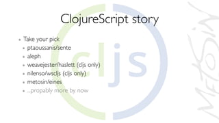 ClojureScript and WebSockets | PPT