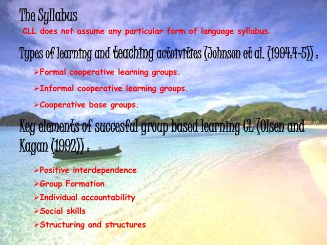 Cooperative Language Learning-group I | PPT