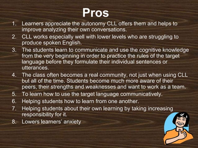 CLL community language learning | PPSX | Homework and Study | Education