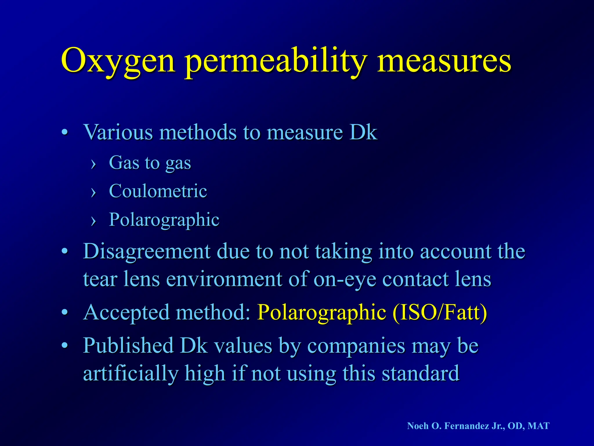 rigid contact lens materials, oxygen transmissibility, oxygen ...