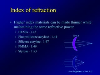 rigid contact lens materials, oxygen transmissibility, oxygen ...