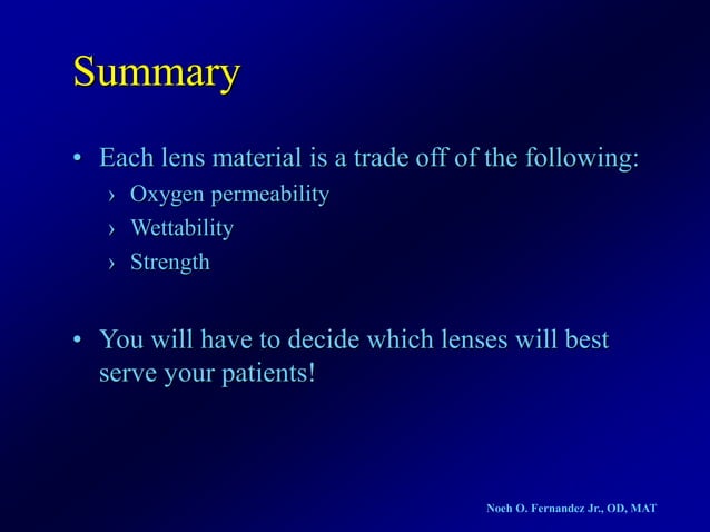 rigid contact lens materials, oxygen transmissibility, oxygen ...