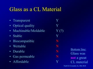 rigid contact lens materials, oxygen transmissibility, oxygen ...
