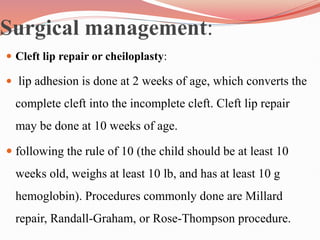 cleft lip and palate | PPTX | Ear, Nose and Throat Conditions ...