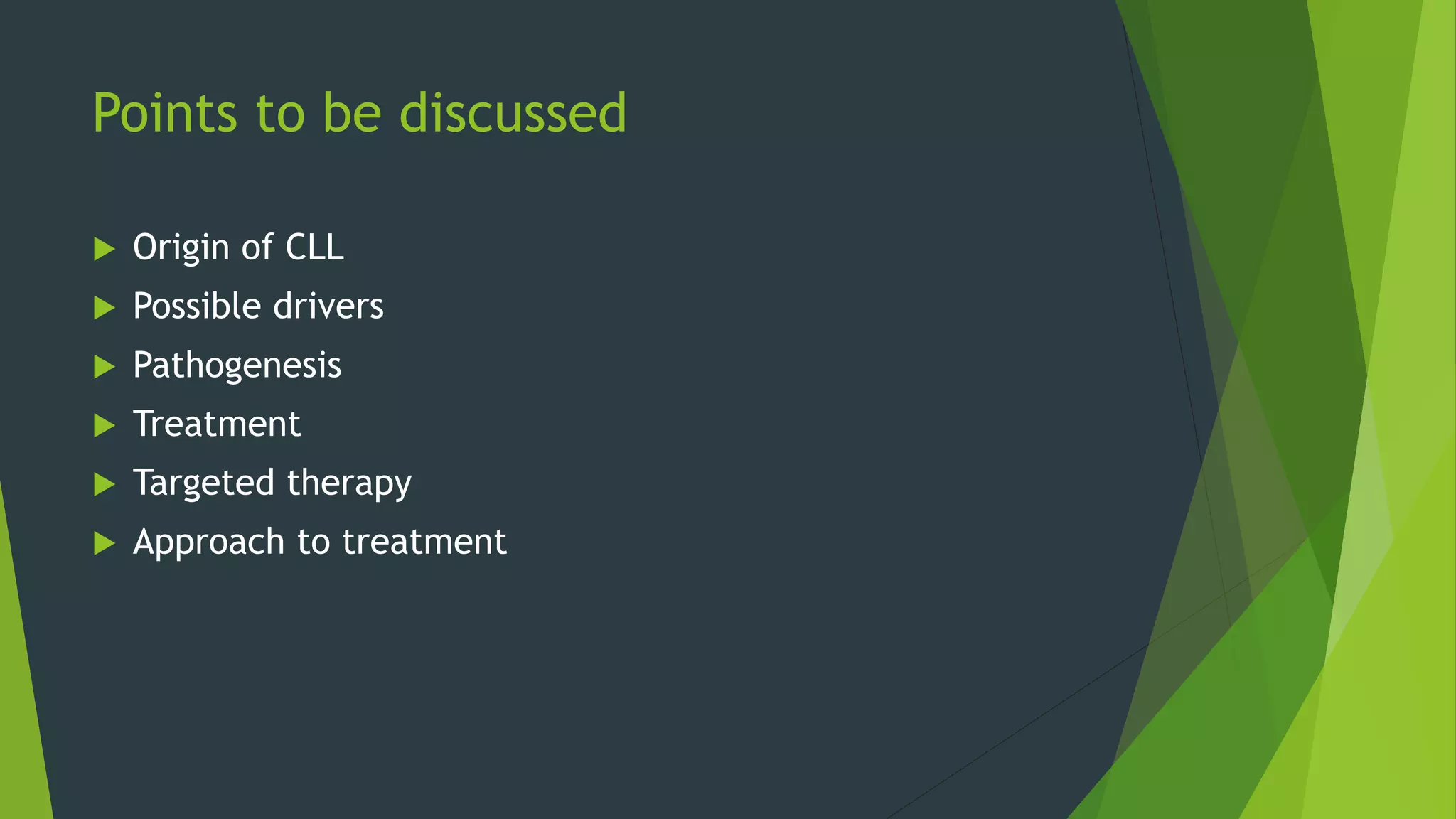 Cll pathogenesis and targeted therapy | PPTX