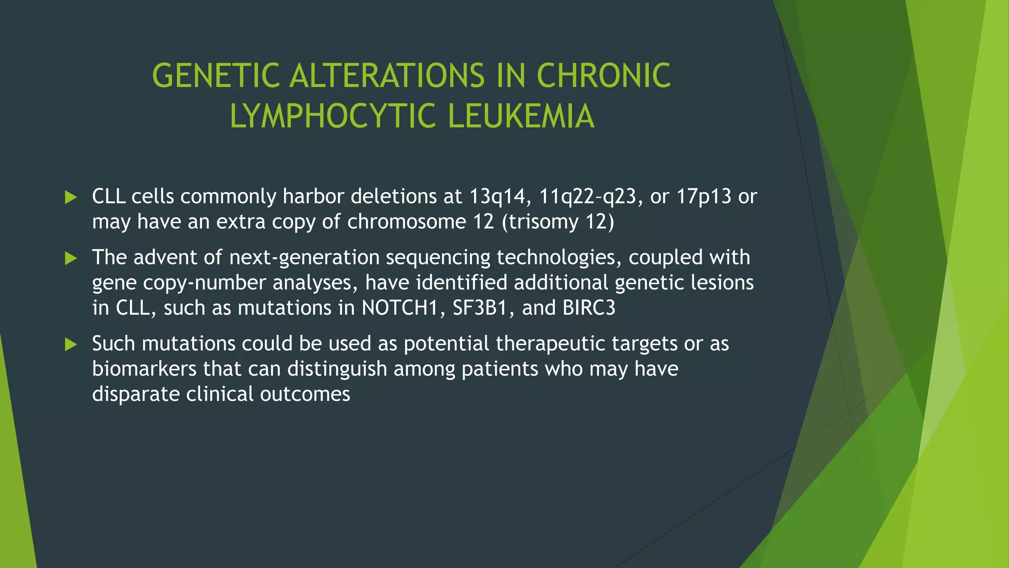 Cll pathogenesis and targeted therapy | PPTX