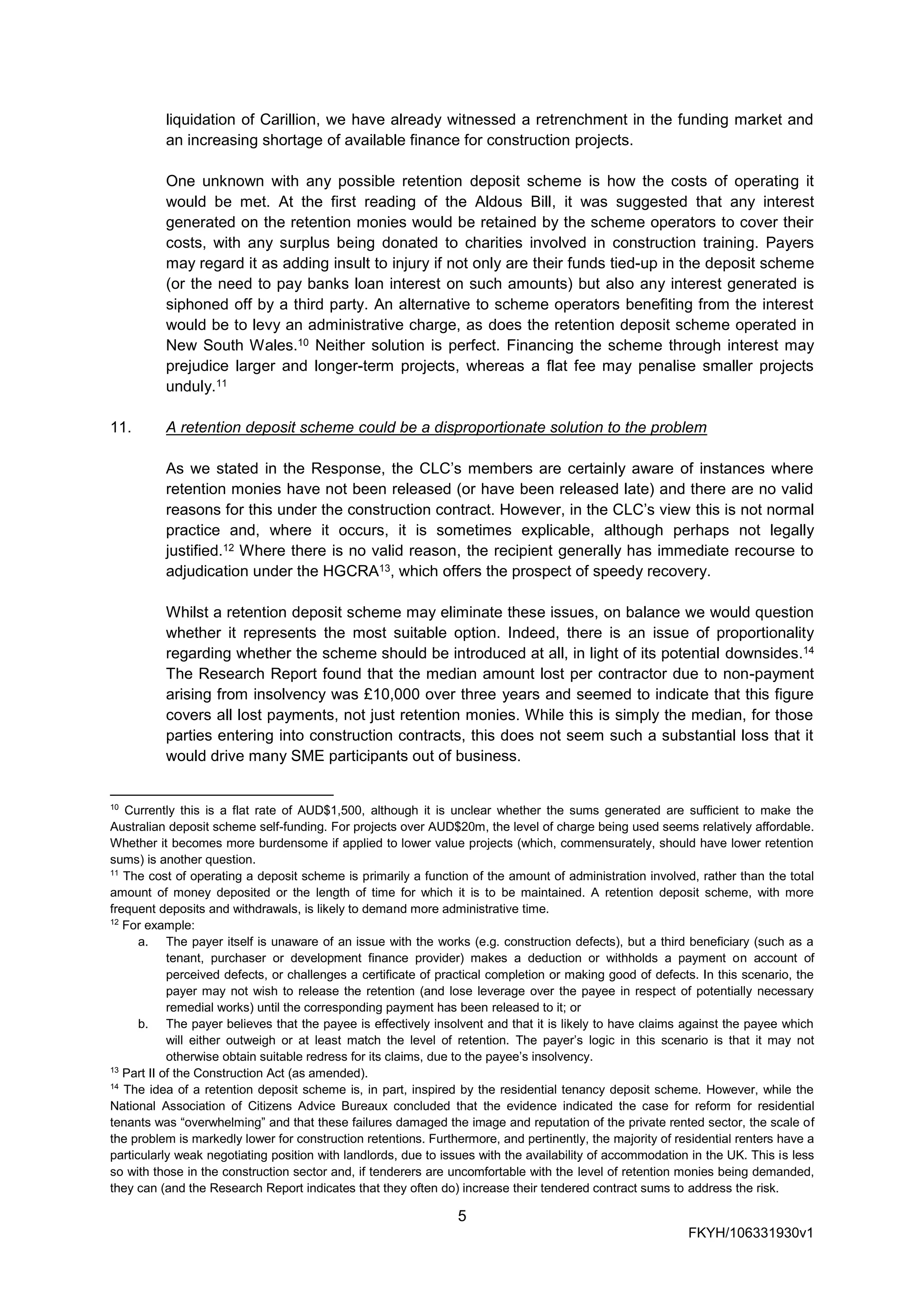 City of London Law Society - Submittal to BEIS on Statutory Retention ...