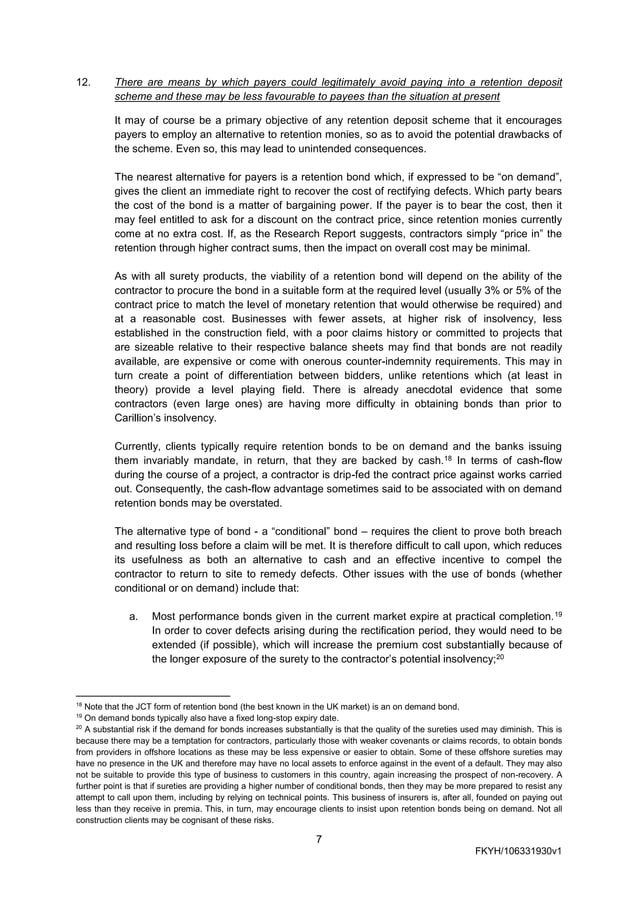 City of London Law Society - Submittal to BEIS on Statutory Retention ...