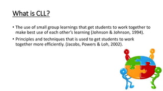 Cooperative language learning Slides | PPTX