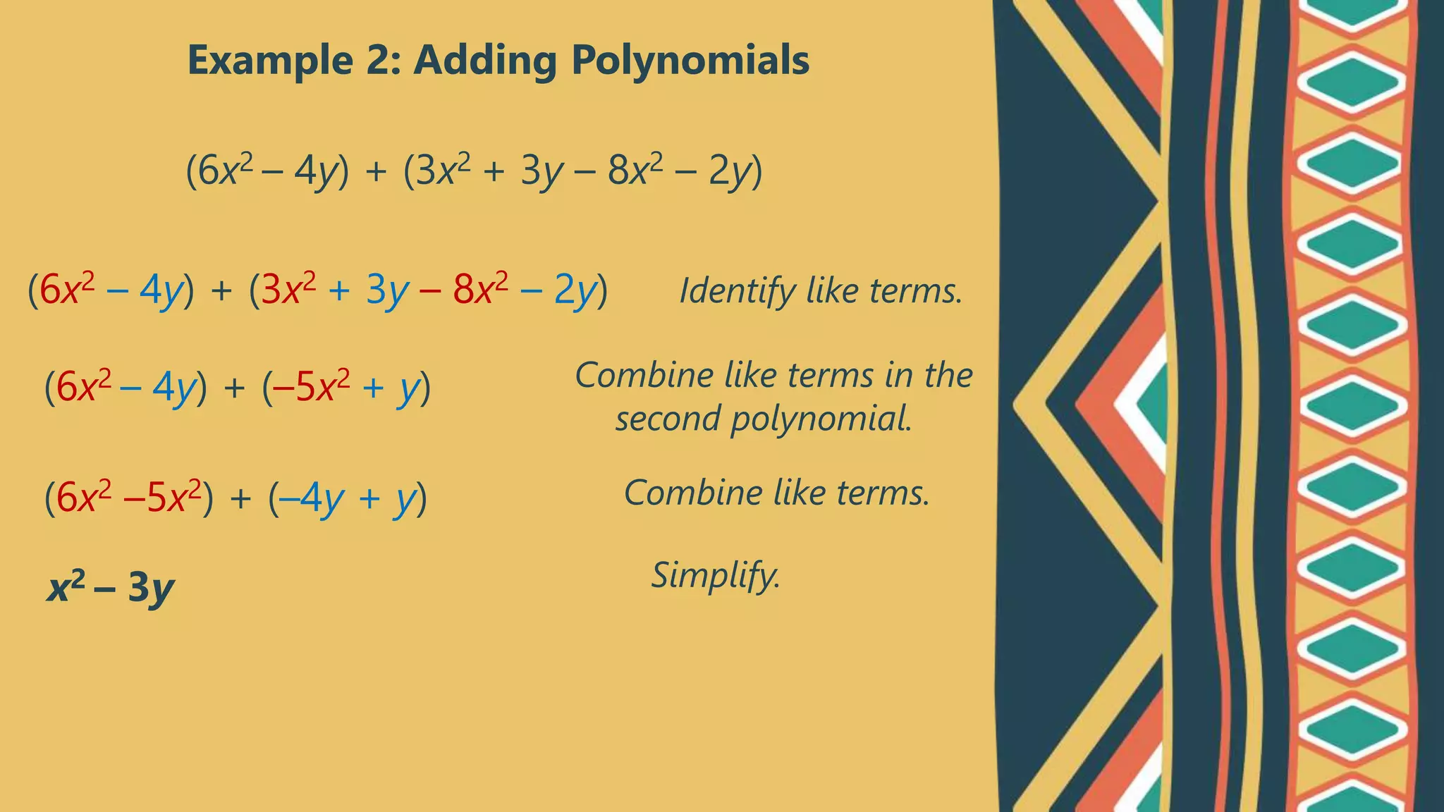 Adding and Subtracting Polynomials - Math 7 Q2W4 LC1 | PPSX
