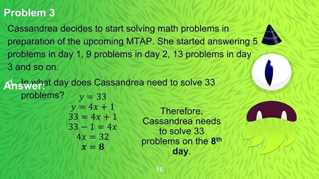Math 8 - Solving Problems Involving Linear Functions | PPSX | Web ...