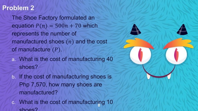 Math 8 - Solving Problems Involving Linear Functions | PPSX | Web ...