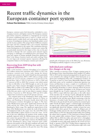 Recent traffic dynamics in the European container port system | PDF