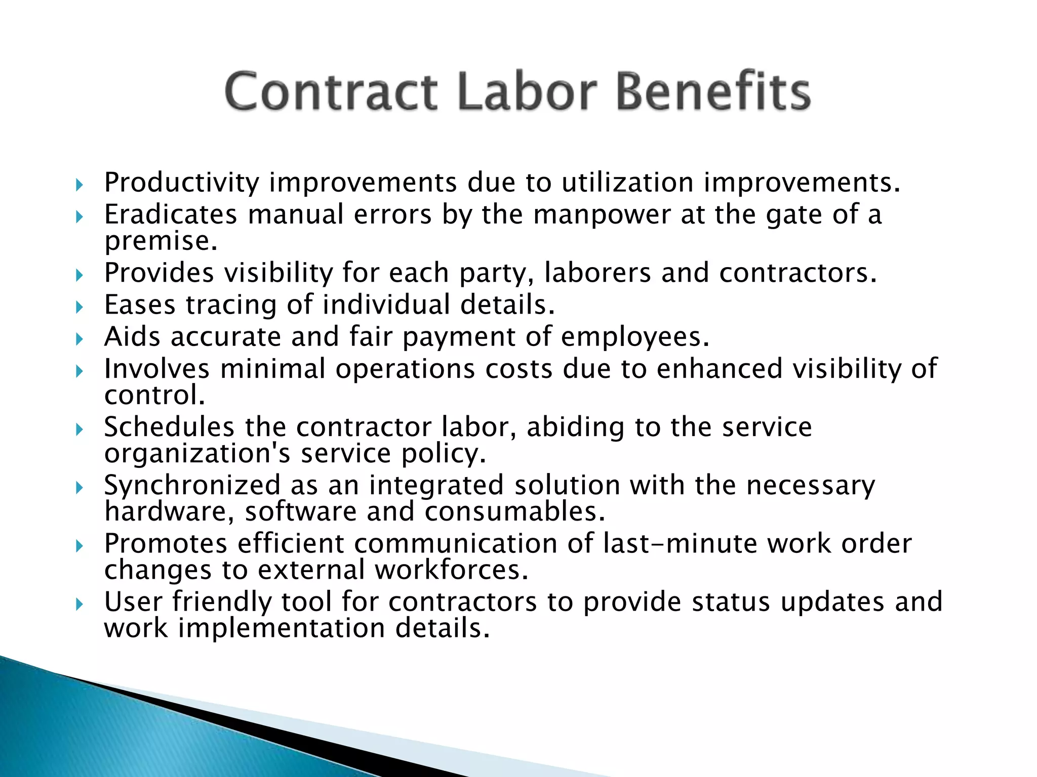 Contract Labour Management Software | PPTX