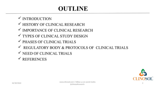 Clinical research Basics and types of clinical study designs. | PPT