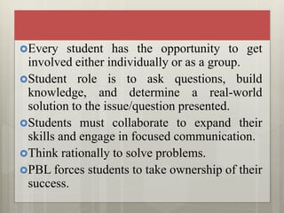 Project based learning | PPTX