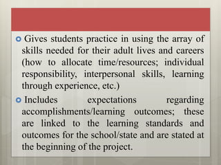 Project based learning | PPTX