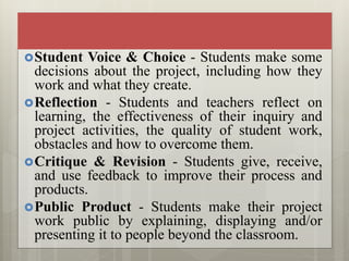 Project based learning | PPTX