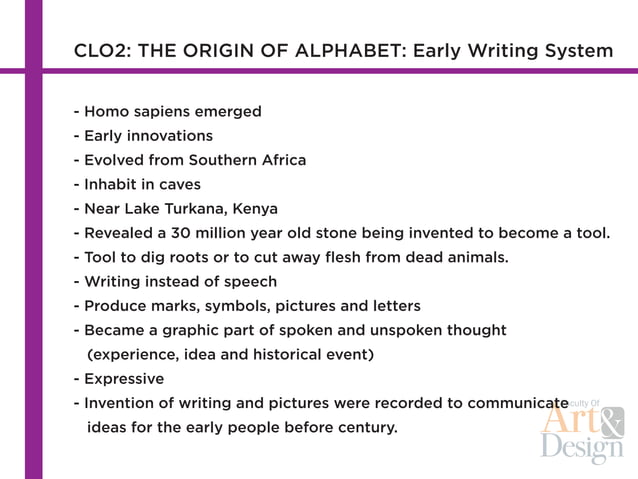 Clo2 early writing | PPT