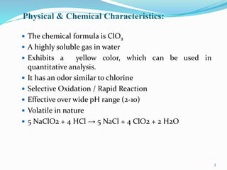 Clo2 use in water treatment | PPTX